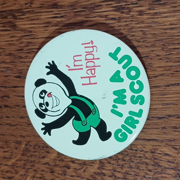 Girl Scouts | Other | Vintage Collectible Girl Scouts Panda Im Happy Im ...